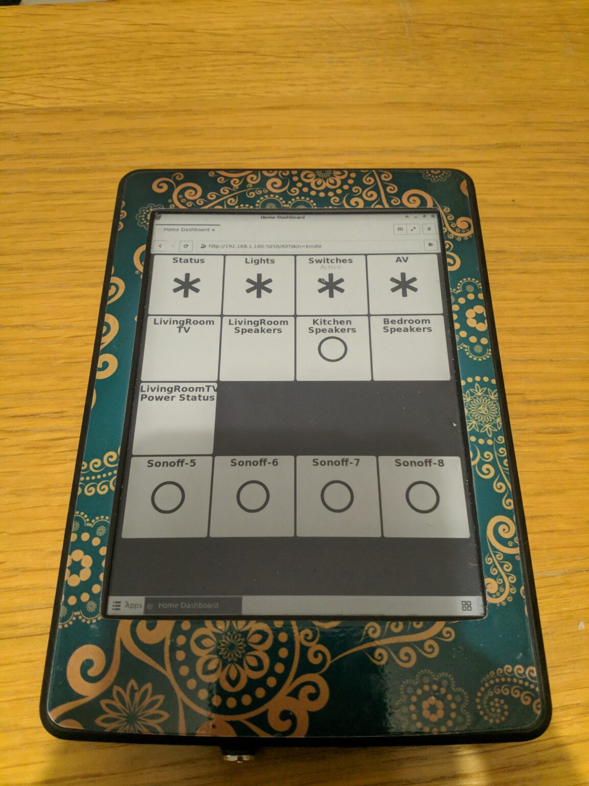 Home Assistant Kindle Dashboard - Thomas Preece